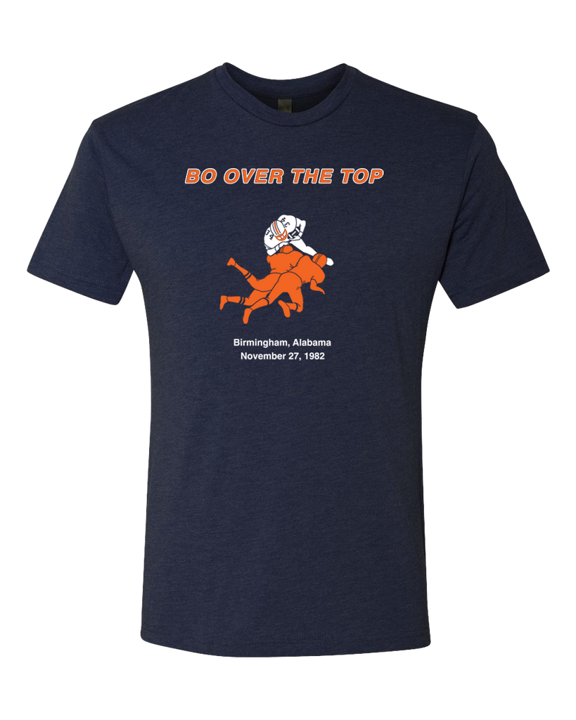 Bo Over the Top - Bo Jackson Iron Bowl - Men's T-shirt – Dr Cheese Tees LLC